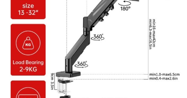 Monitor stand CX04-01B-F Display screw: 4*12/4430/4 Clamp fixing screw ...